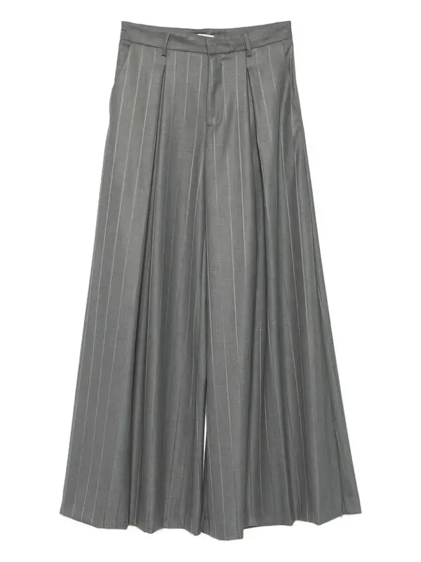 Andamane Striped Wide Leg Trousers - Multicolor