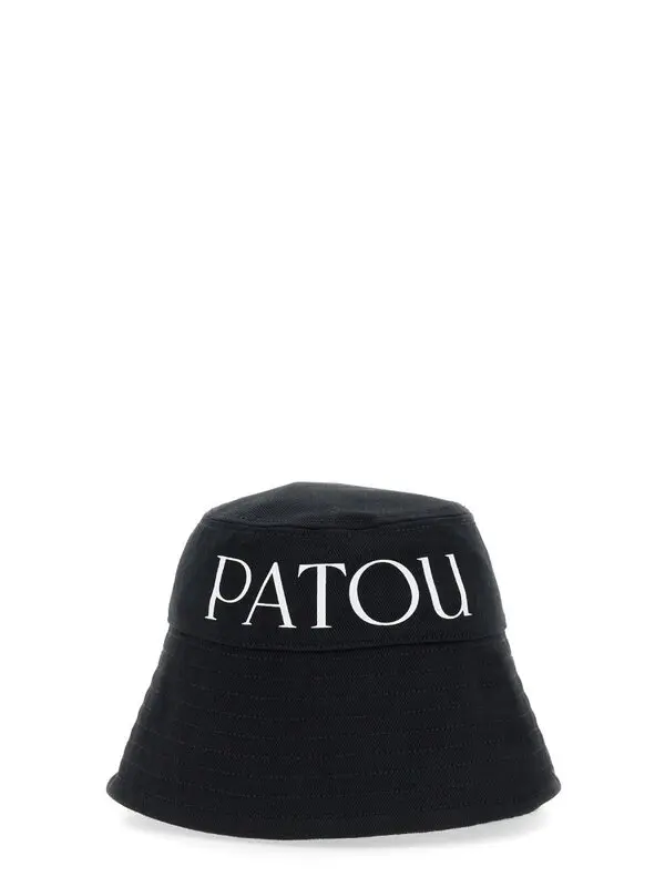 Patou Logo Bucket Hat - Black
