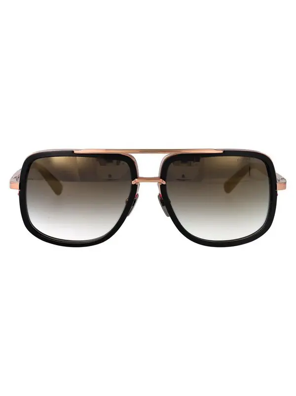 Dita Mach-one Sunglasses - Matte Black-rose Gold W/ Dark Grey To Clear - Gold Flash - Ar