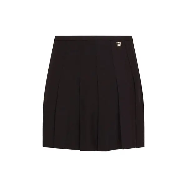 Givenchy Wool Blend Pleated Skirt