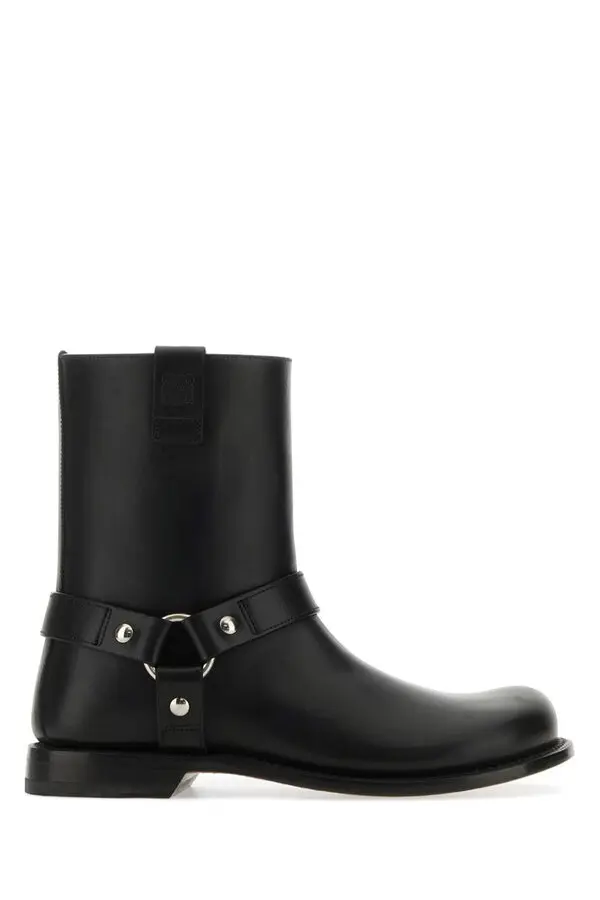Loewe Field Biker Boots - Black