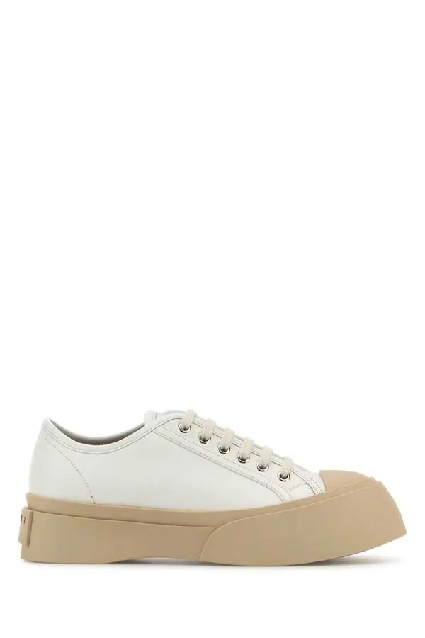 Marni Pablo Leather Sneakers - White