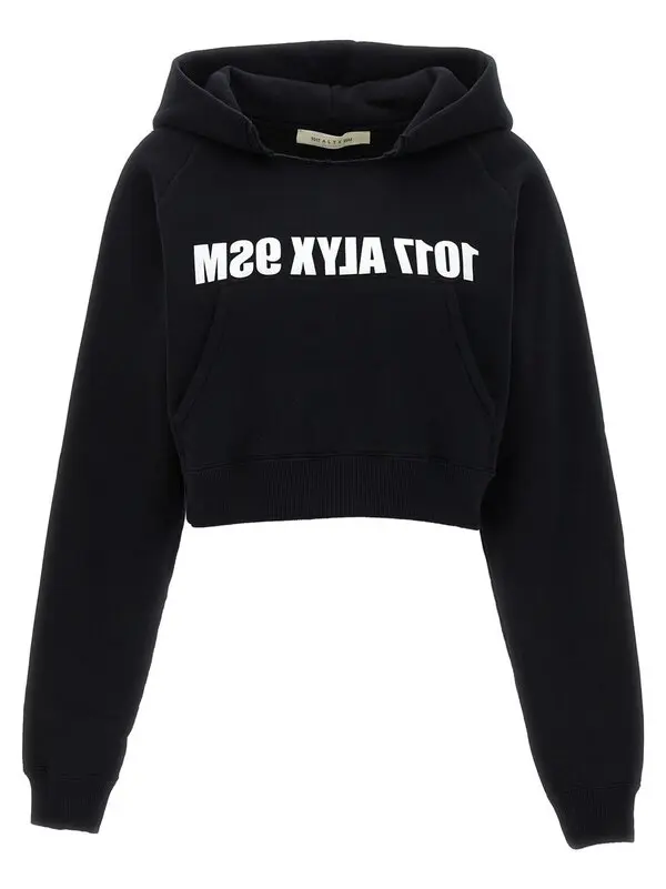 1017 Alyx 9sm Logo Print Cropped Hoodie - Multicolor