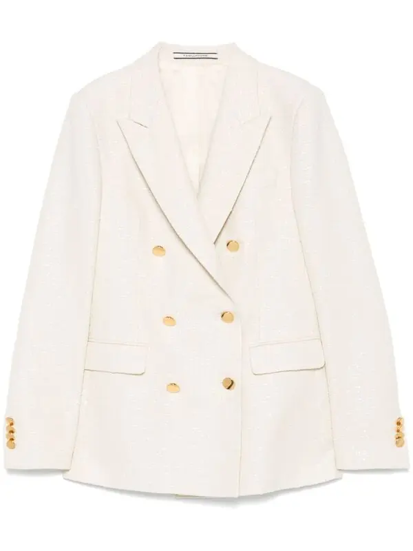 Tagliatore Cotton Blend Double-breasted Jacket - Beige