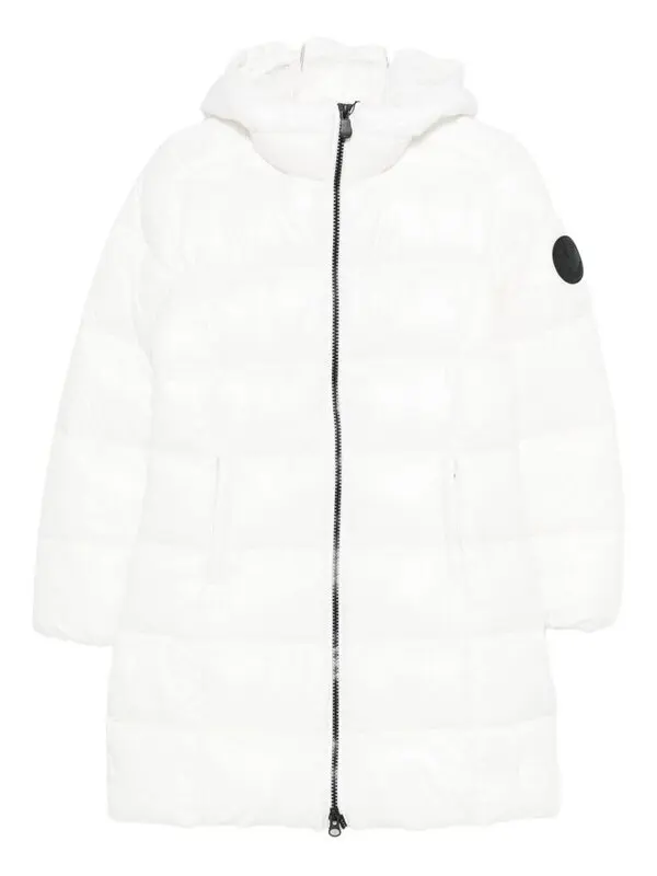SAVE THE DUCK Quilted Hooded Puffer Jacket - White