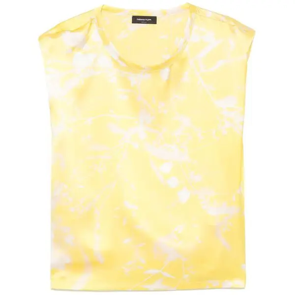 Fabiana Filippi Printed Top - Yellow/white