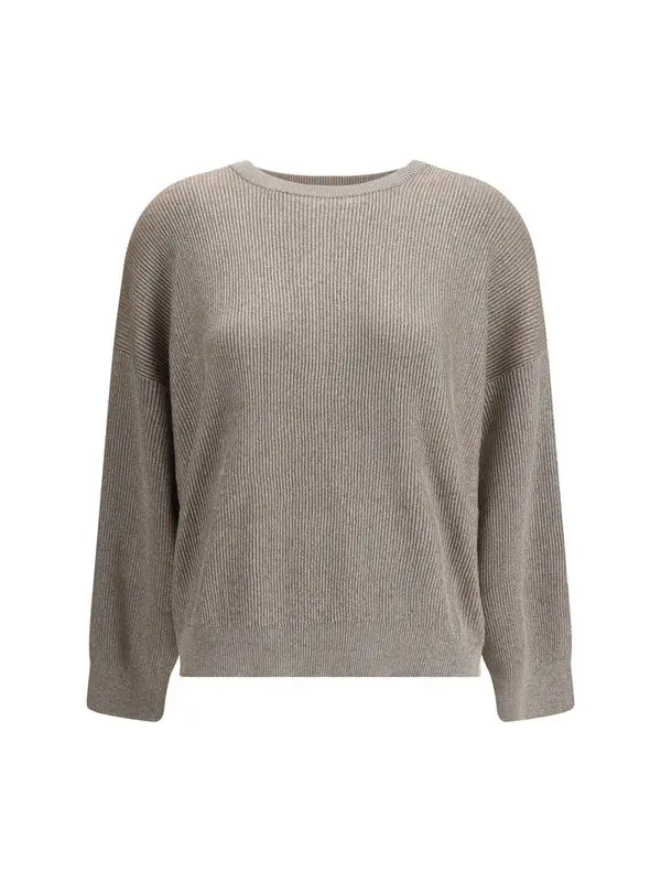 Brunello Cucinelli Lurex Sweater - Beige