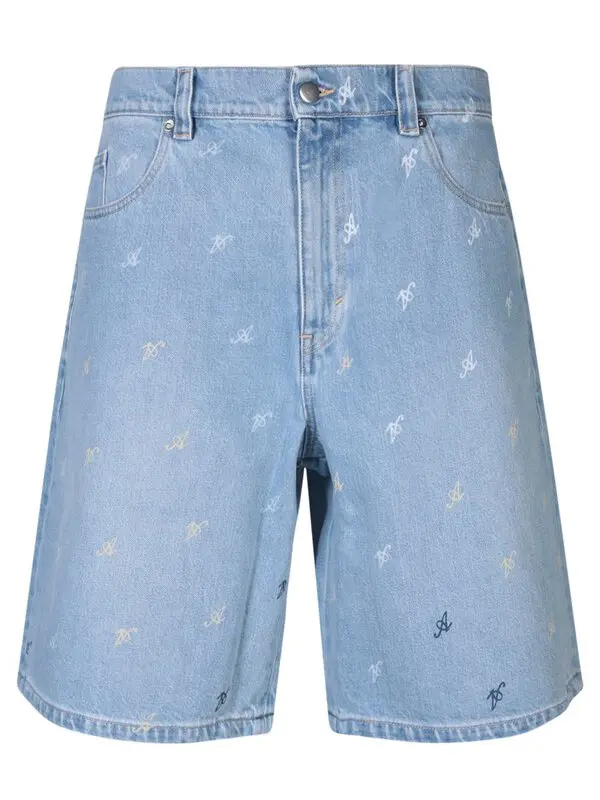 Axel Arigato Denim Bermuda Shorts - Blue