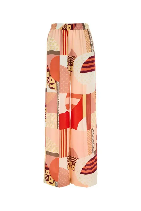 Fendi Crepe Pyjama Pant - Printed