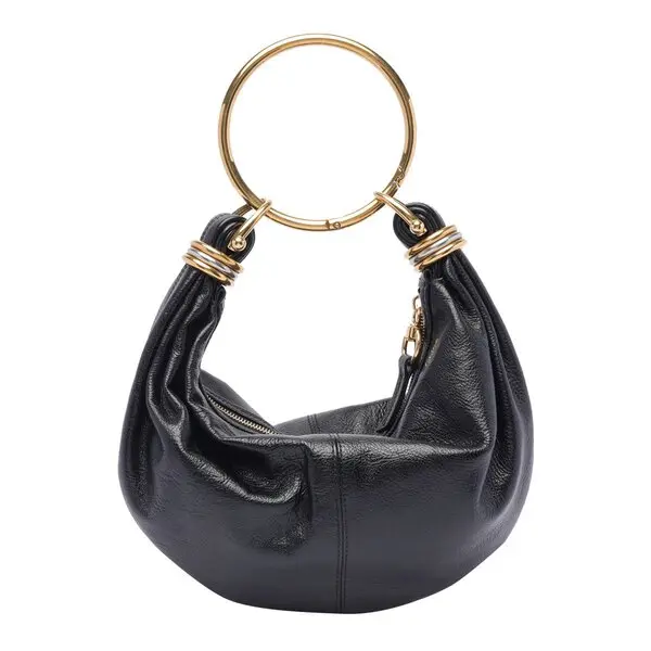 Chloé Hobo Bag With Removable Metal Handle - Black