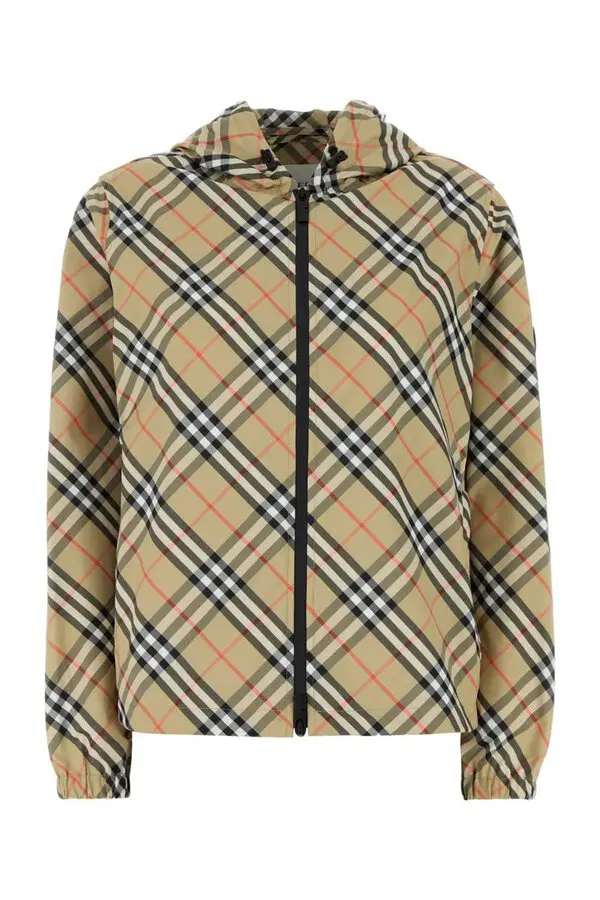 Burberry Printed Polyester Windbreaker - Multicolor
