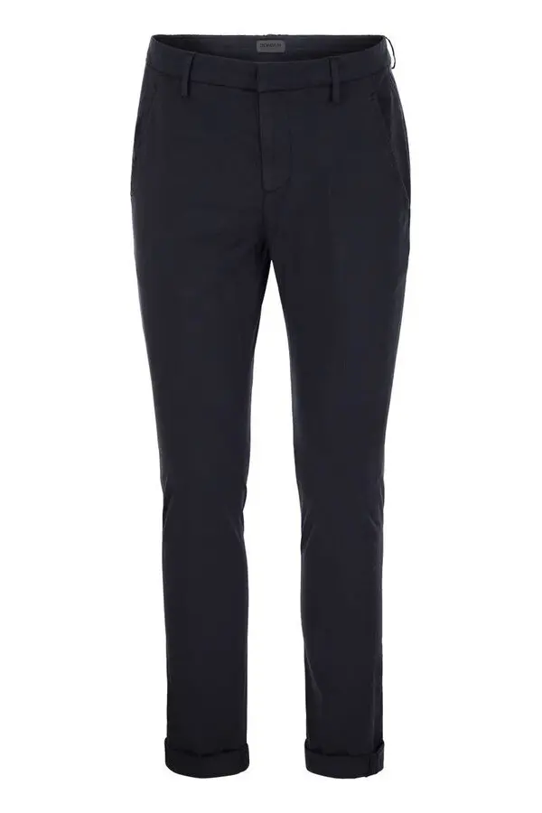 DONDUP Gaubert Slim-fit Gabardine Trousers - Night Blue