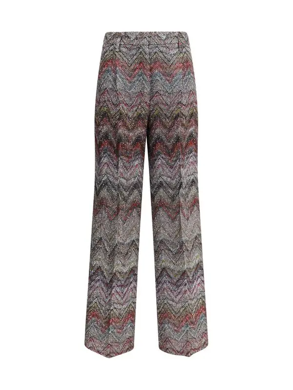Missoni Zig Zag Patterned Pants - Multicolour