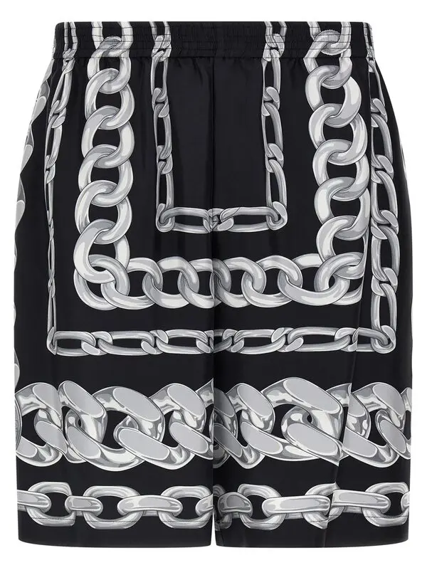 Versace Medusa Chains Bermuda Shorts - Multicolor