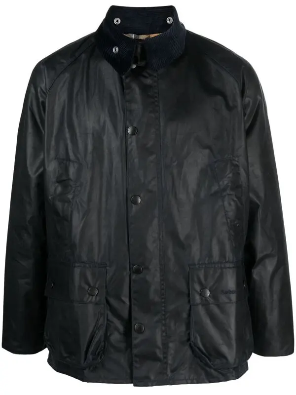 Barbour Bedale Waxed Cotton Jacket - Blue