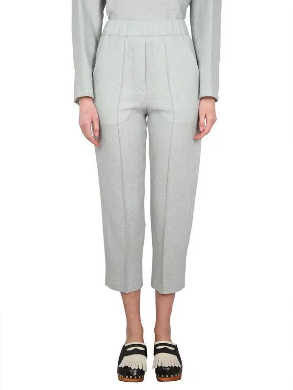 ALYSI Cropped High-waisted Pants