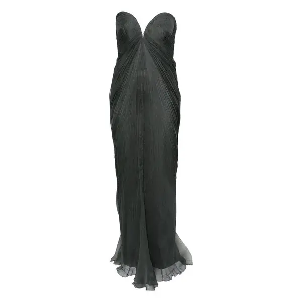 MARIA LUCIA HOHAN Strapless Gown - Green