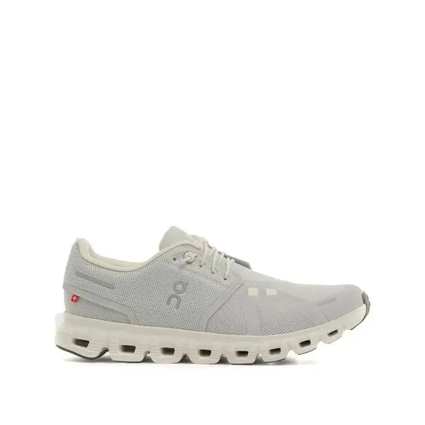 On Cloud 6 White Sneakers - Grey