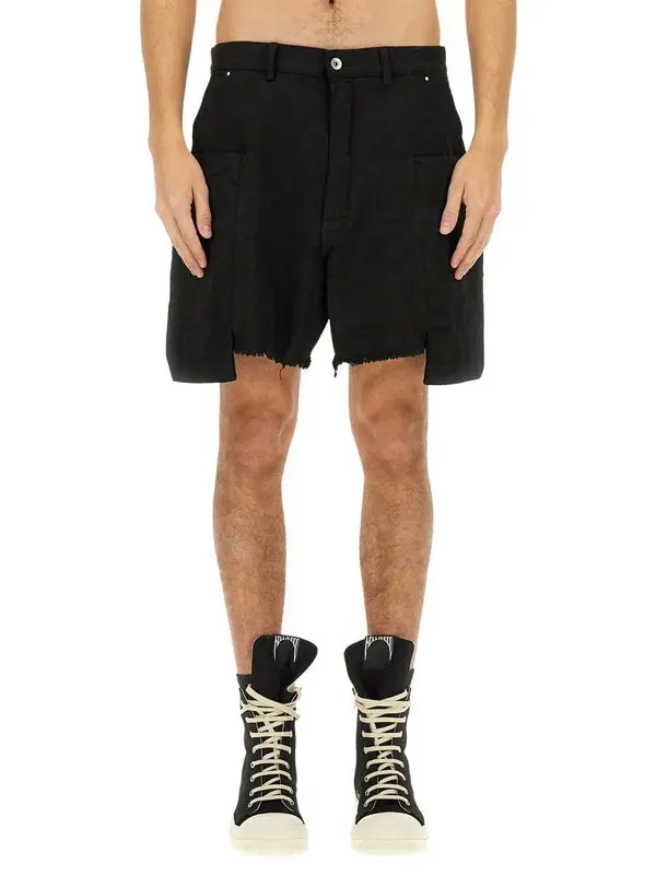 Rick Owens Bermuda Cargo Shorts - Black