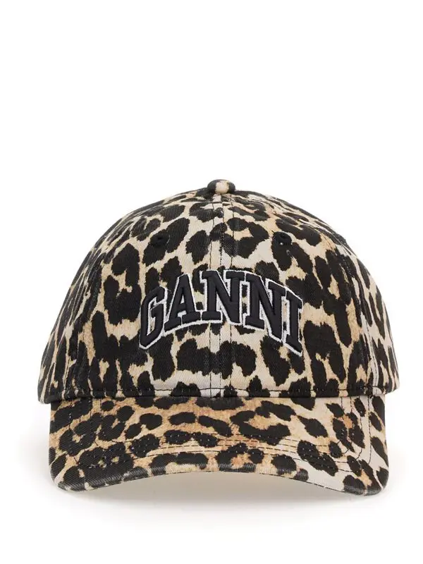 GANNI Logo Baseball Cap - Multicolor