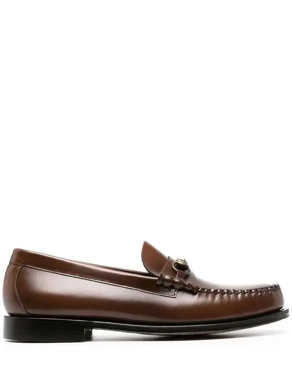 G.H. BASS & CO. Weejun Heritage Lincoln Moc Leather Loafers - Mid.brown