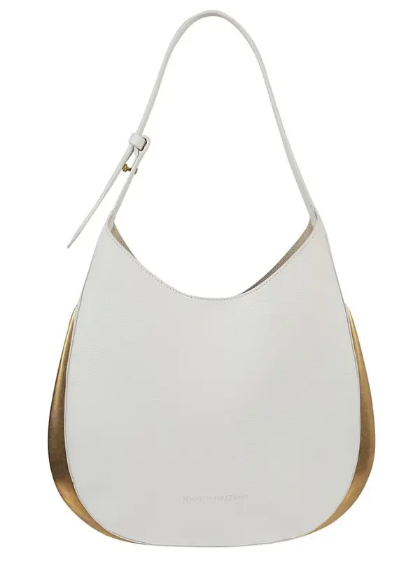 Benedetta Bruzziches Amalia Leather Shoulder Bag - White