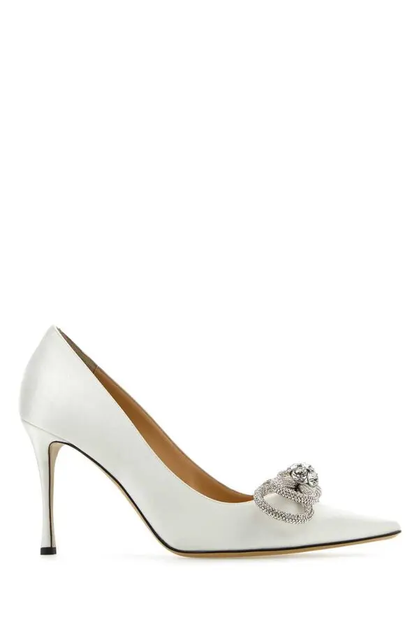 Mach & Mach Heeled Pumps - White