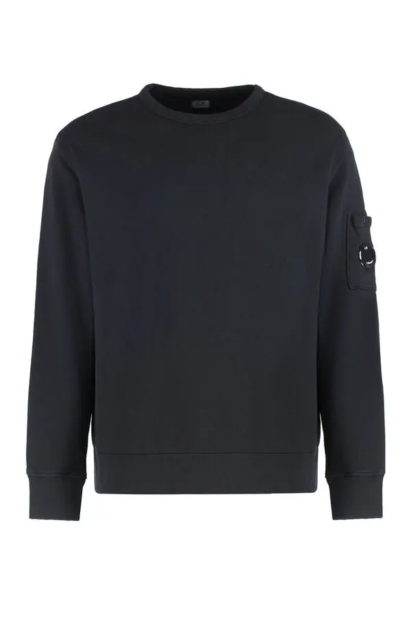 C.P. COMPANY Logo Cotton Crewneck Sweatshirt