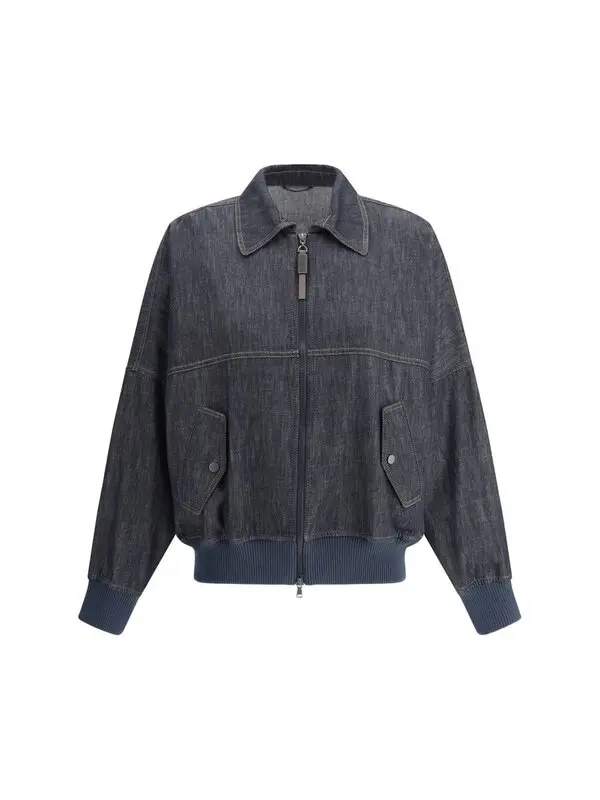 Brunello Cucinelli Denim Jacket - Blue