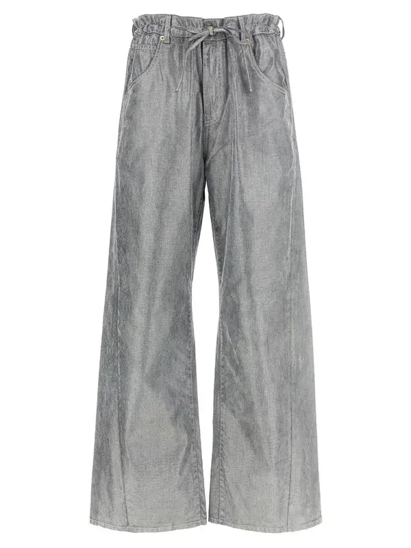 DARKPARK Iris Wide Leg Jeans - Silver