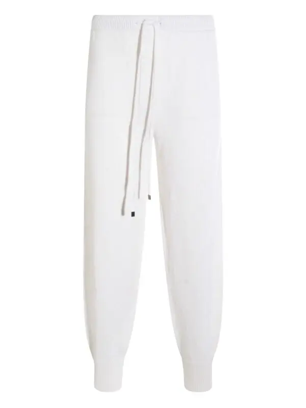 Antonelli Firenze Knit Drawstring Trousers - White