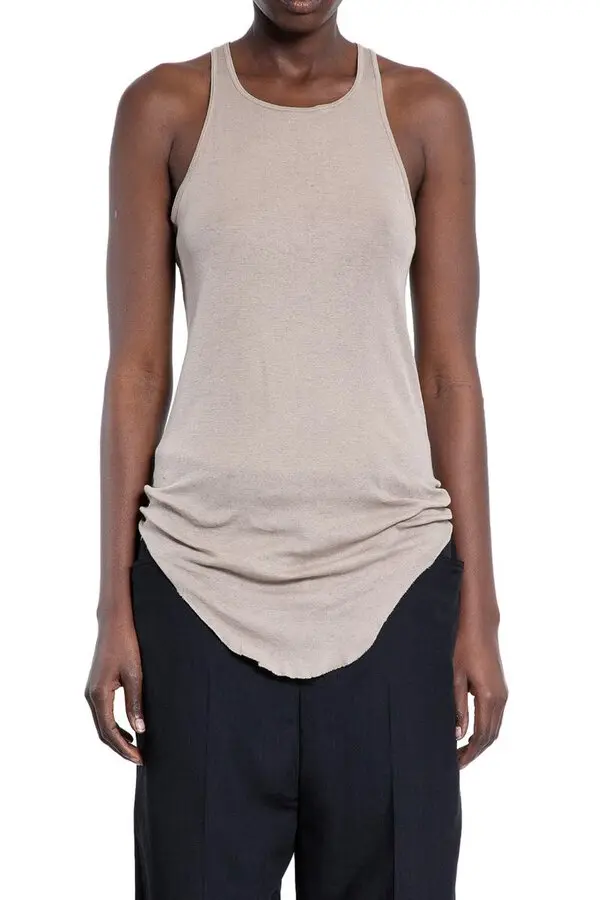 Rick Owens Basic Rib Tank - Brown