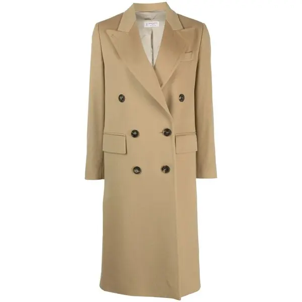 Alberto Biani Felted Virgin Wool Coat - Brown