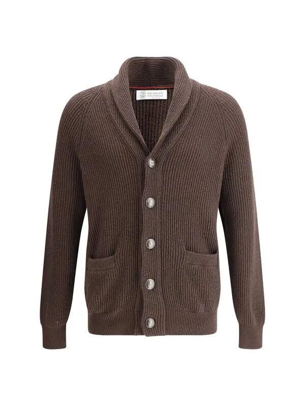 Brunello Cucinelli Cotton Cardigan - Brown