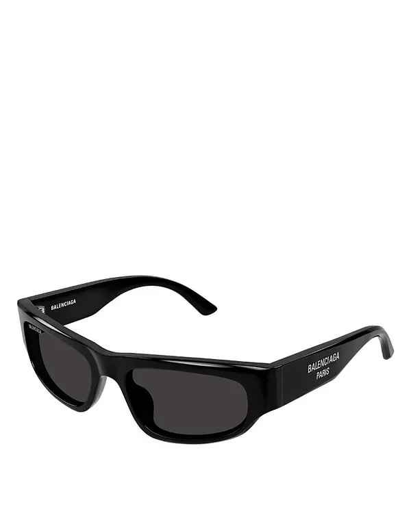Balenciaga Logo Rectangular Sunglasses 56mm