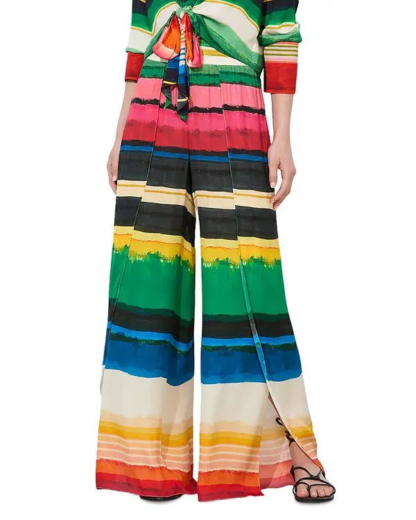 Alice + Olivia Larissa Wide Leg Pants - Rainbow St