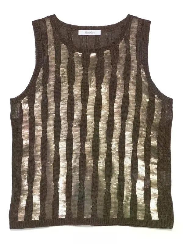 Max Mara Golia Vest - Brown
