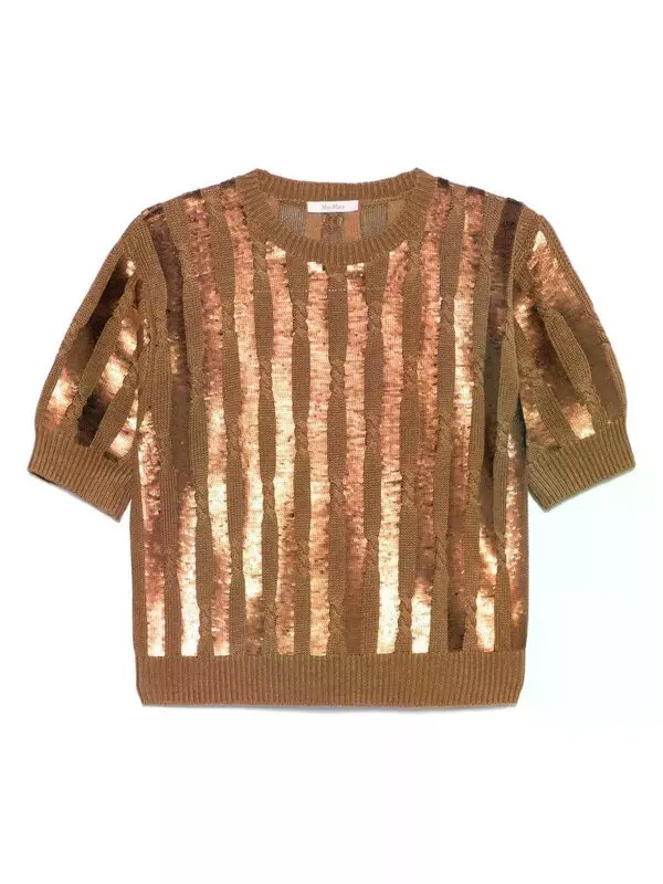 Max Mara Empoli Sequin-embellished Sweater