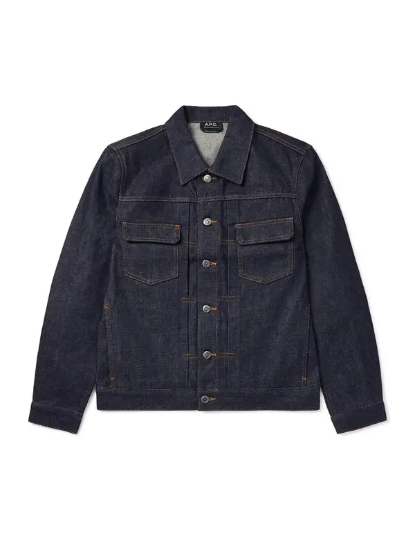 A.p.c. Selvedge Denim Trucker Jacket