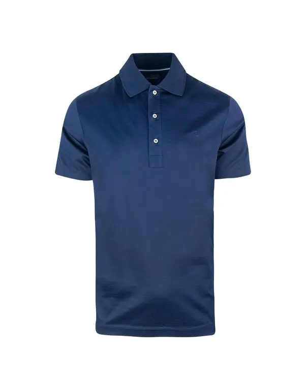 Paul & Shark Polo In Jersey Di Cotone Blu