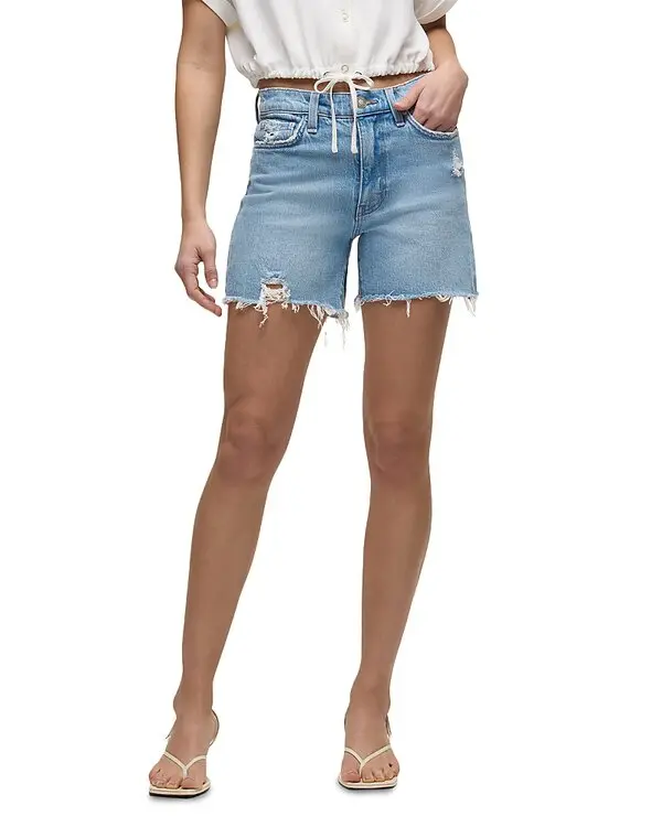 Hudson Jeans Devon High-rise Boyfriend Denim Shorts