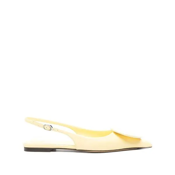 Jacquemus Buckled Slingback Heels - Yellow