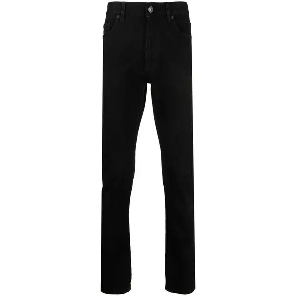Zegna Mid-rise Slim Jeans - Black