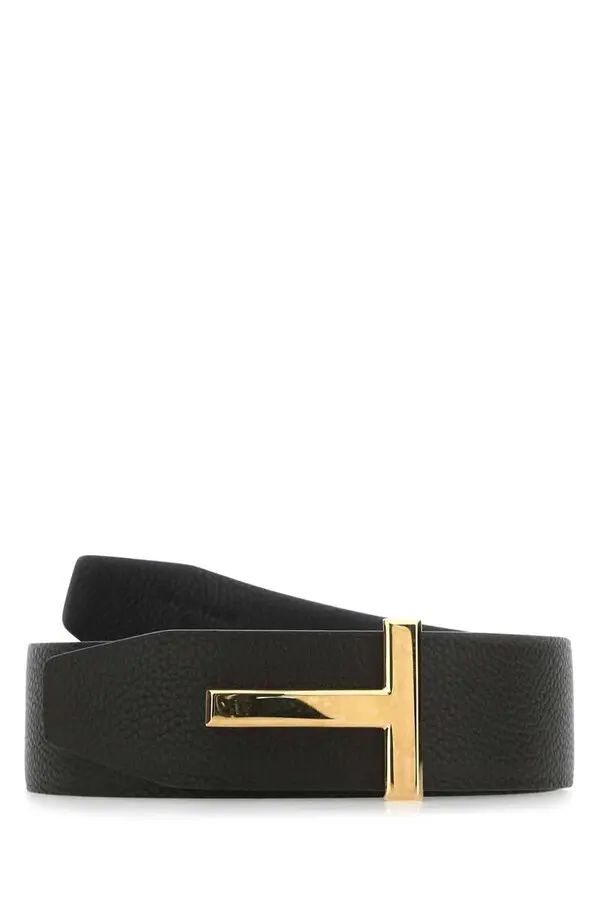 TOM FORD Leather Belt - Black