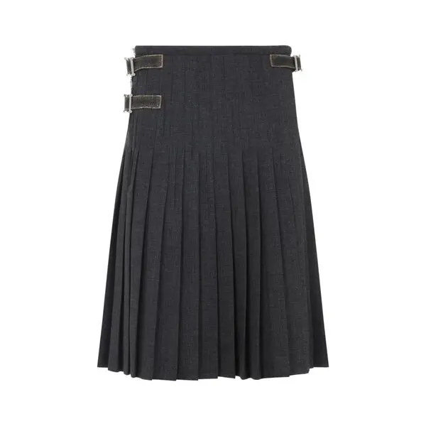 Prada Midi Skirt - Grey