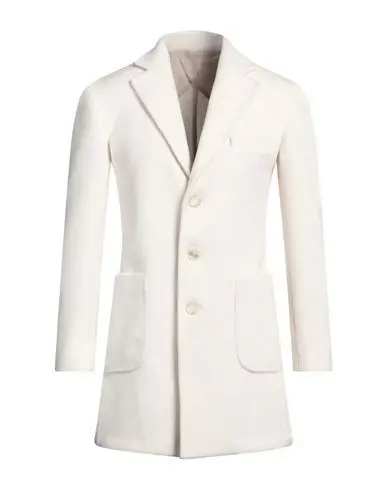 TELA-N° Single-breasted Flannel Coat - White