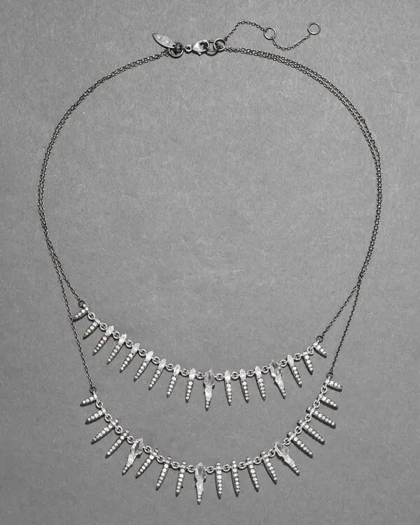 Alexis Bittar Archive Fine Sterling Layered Necklace