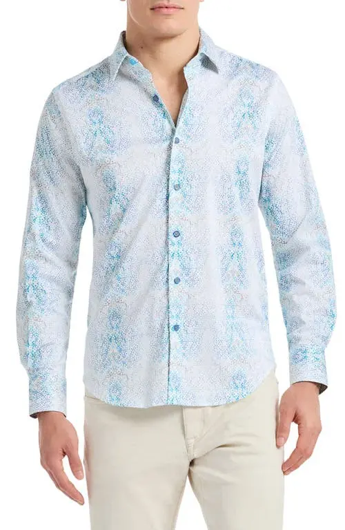 Robert Graham Fuerteventura Knit Button-up Shirt