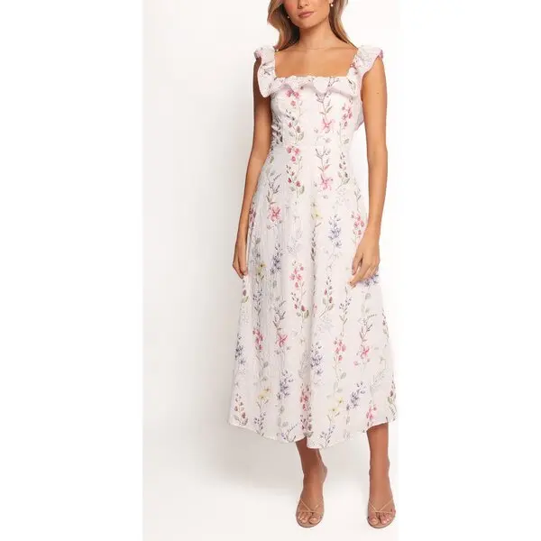 PETAL & PUP Floral Print Midi Dress