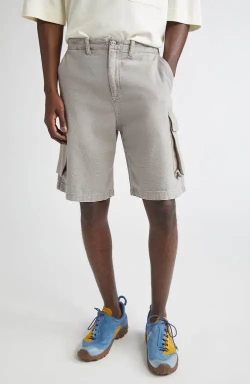 Our Legacy Mount Crago Cargo Shorts - Stone Gravel Draping Canvas